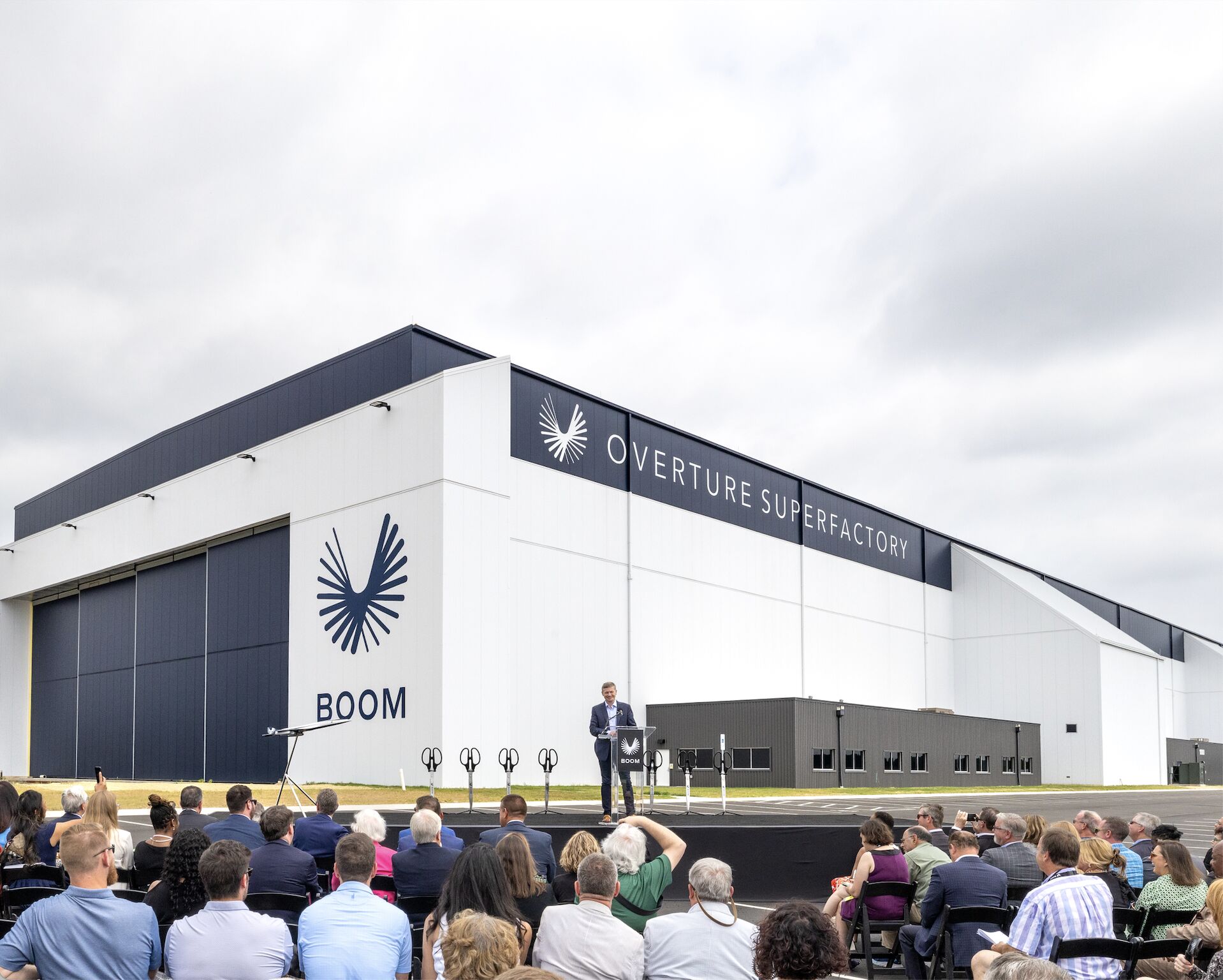 Boom Supersonic Unveils Overture Superfactory Completion