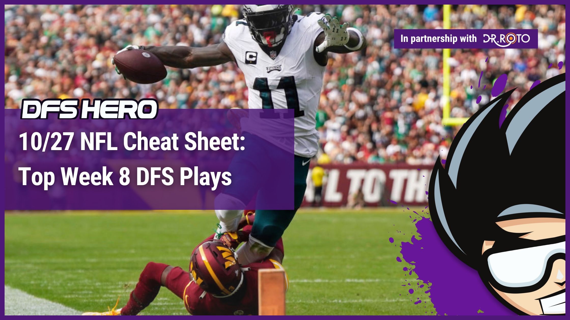 10 27 Nfl Cheat Sheet Top Dfs Plays Dfs Hero
