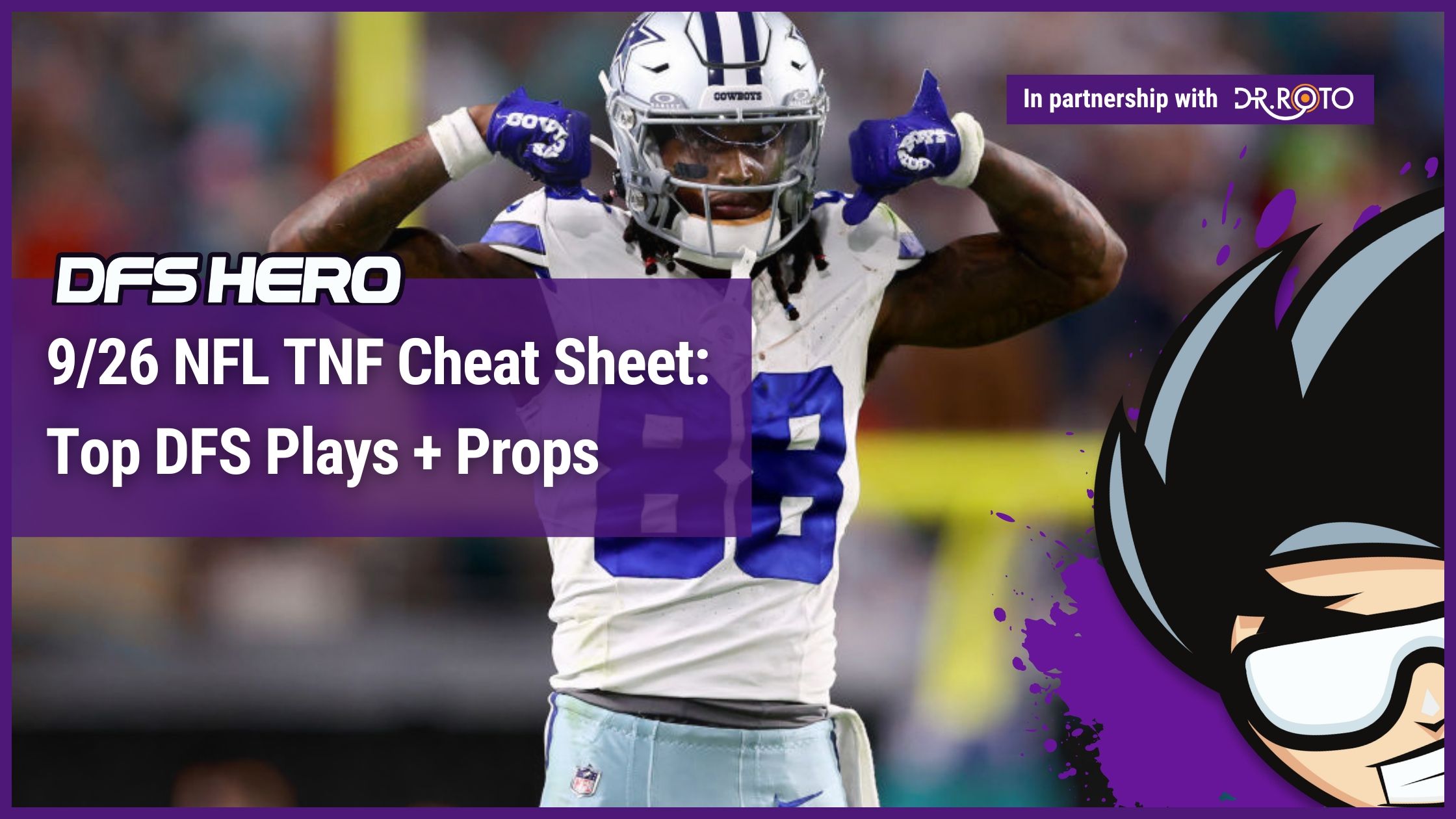 9/26 NFL TNF Cheat Sheet: Top DFS Plays | DFS Hero
