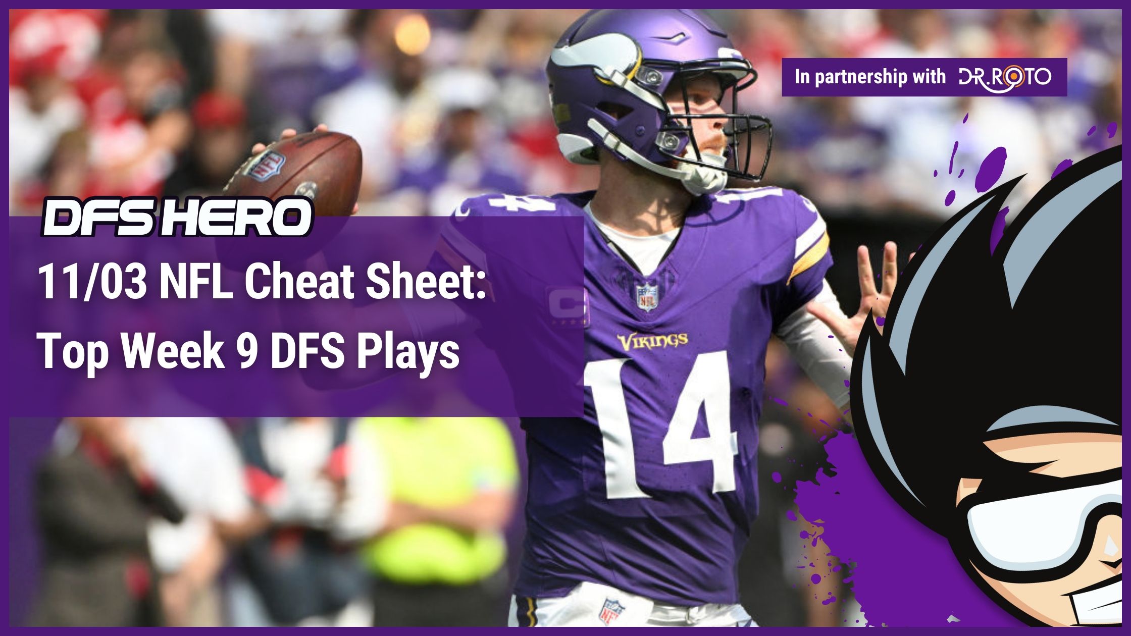 11/03 NFL Cheat Sheet: Top DFS Plays | DFS Hero