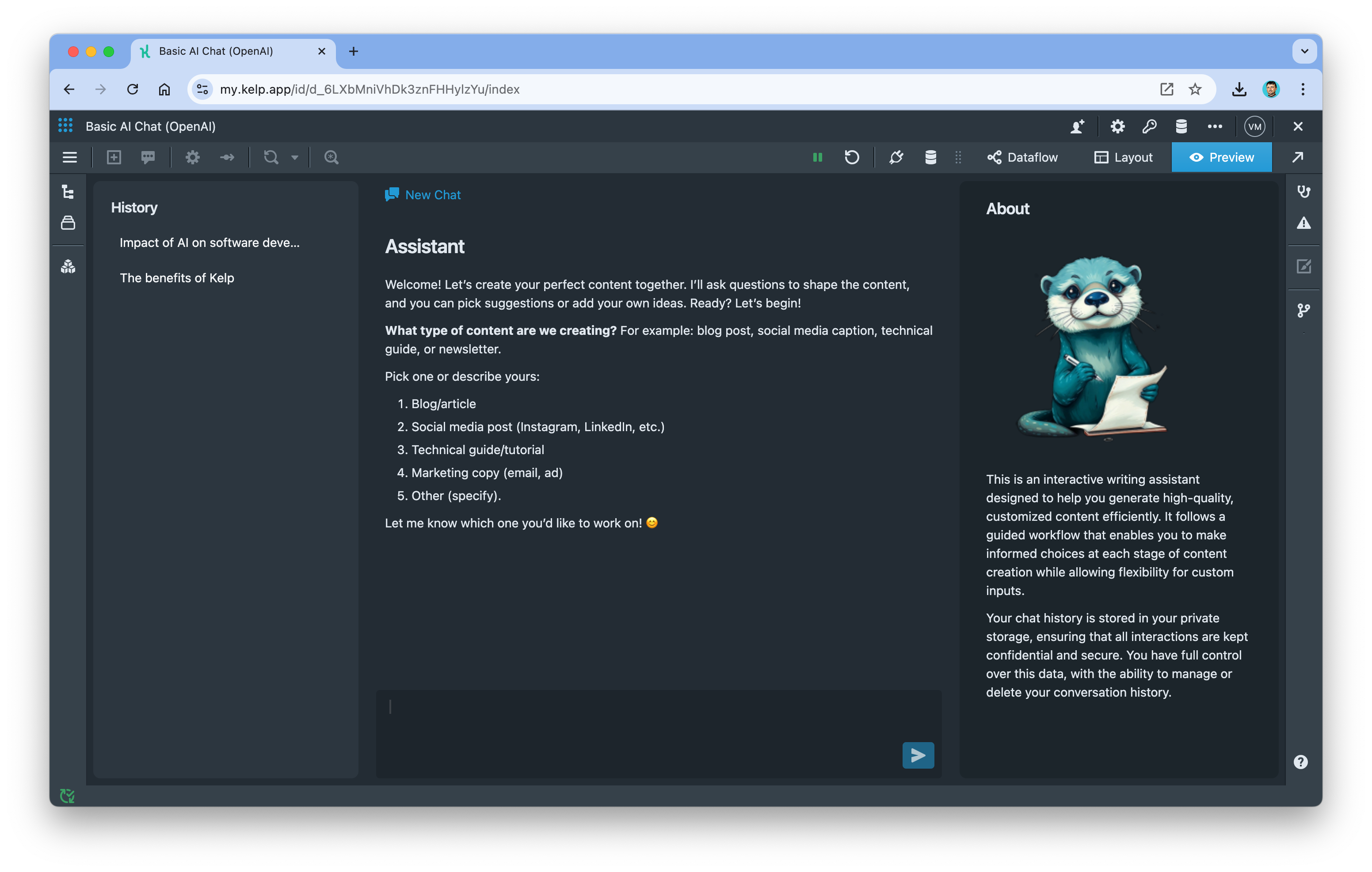 Basic AI Chat - Apps & Templates