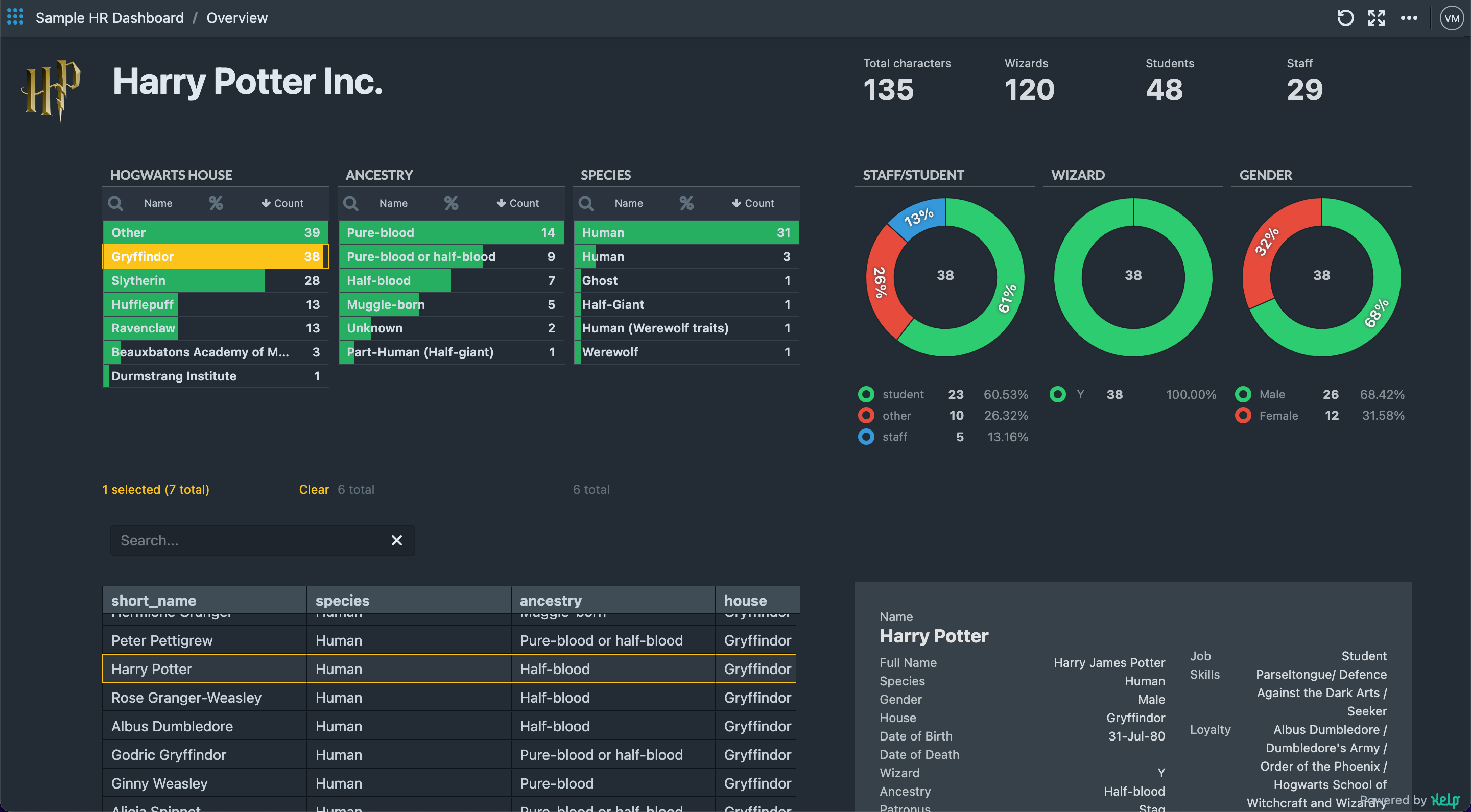 Sample HR Dashboard - Apps & Templates
