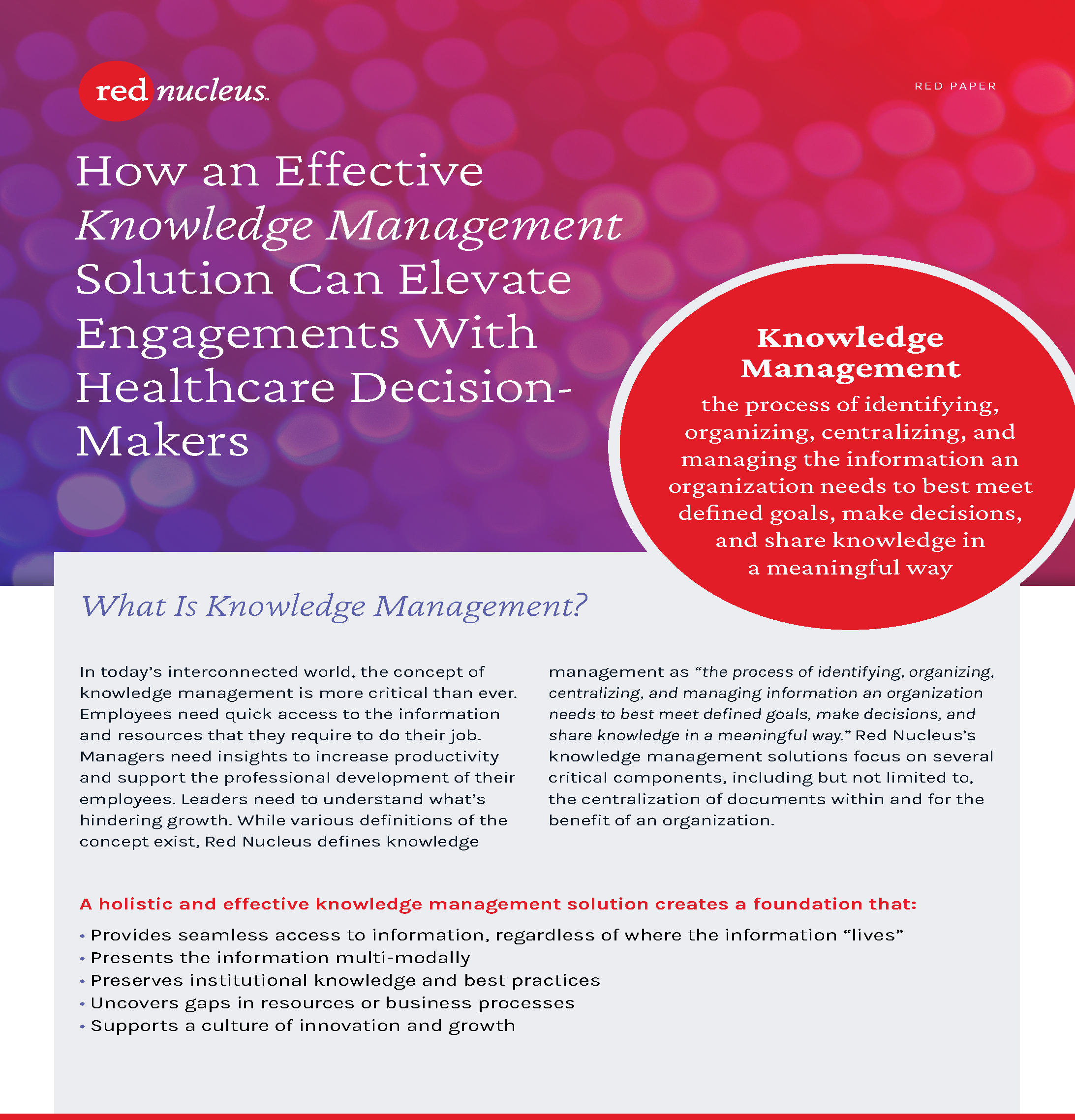 How an Effective Knowledge Management Solution Can Elevate Engagements ...
