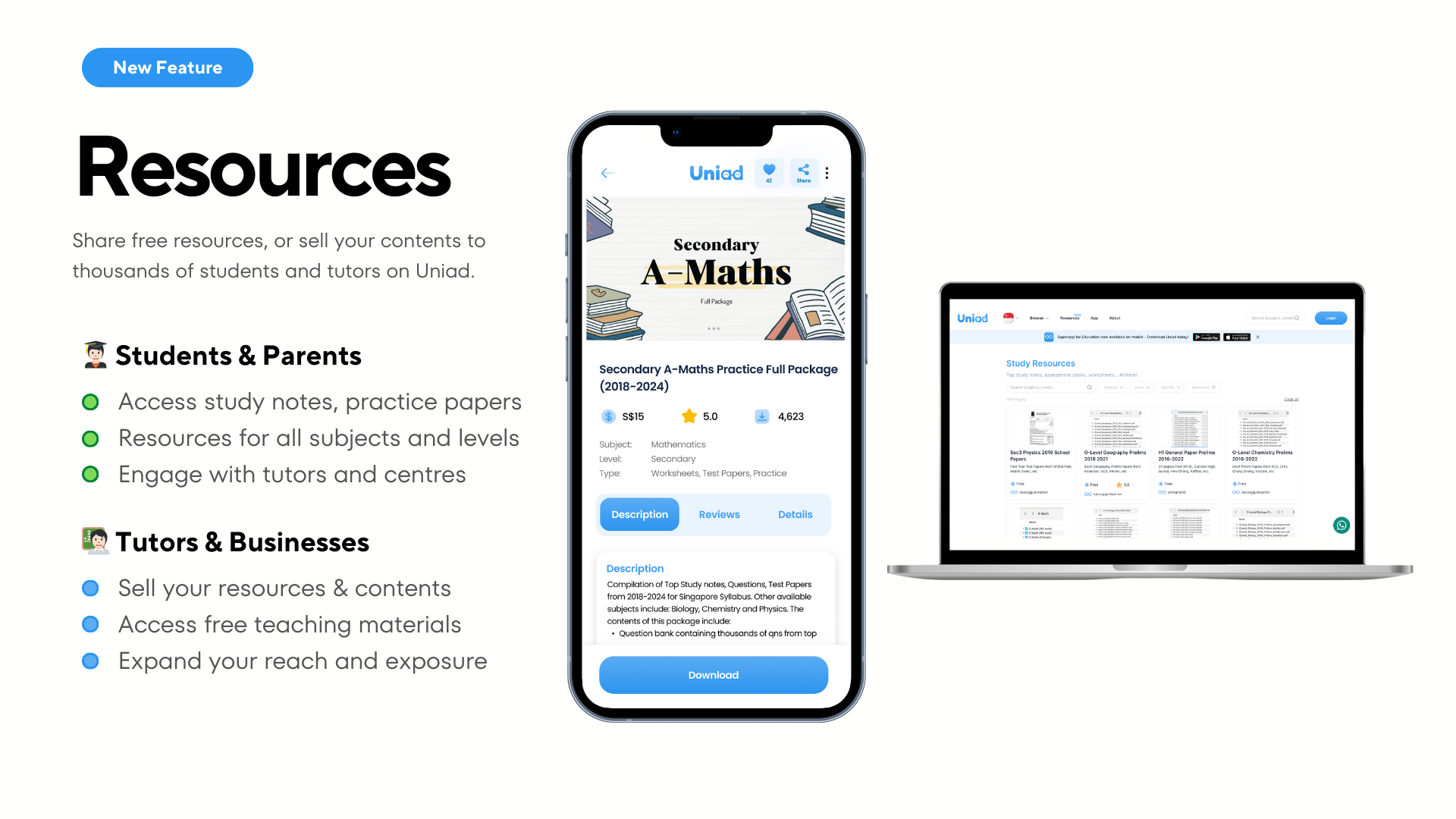 New: Resources Marketplace