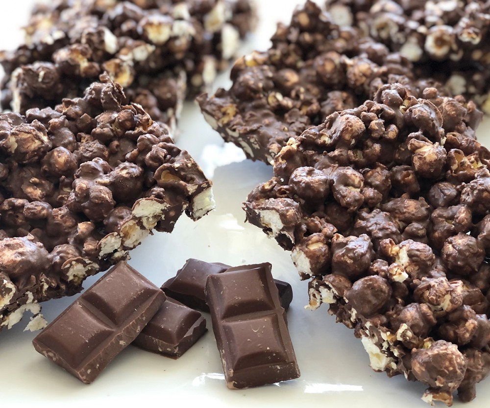 Chocolate Popcorn Crackle Bars | Bulk Nutrients Recipes