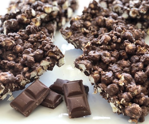 Chocolate Popcorn Crackle Bars | Bulk Nutrients Recipes