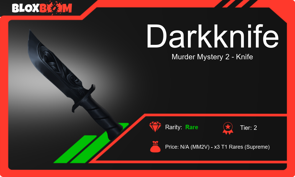 Darkknife: A Rare and Valuable Knife in Roblox Murder Mystery 2
