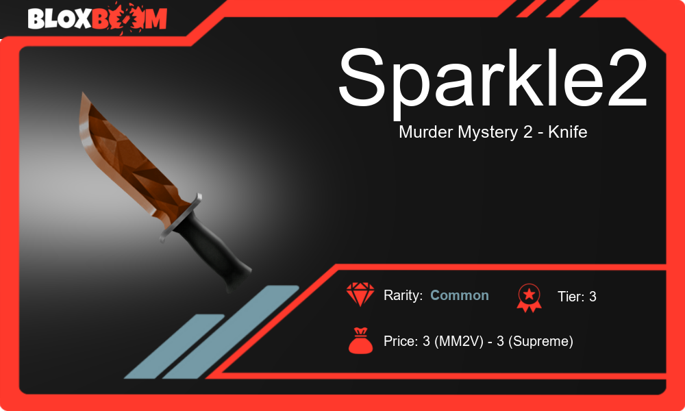 Sparkle2: A Common Knife in MM2 with a Unique Sparkly Design