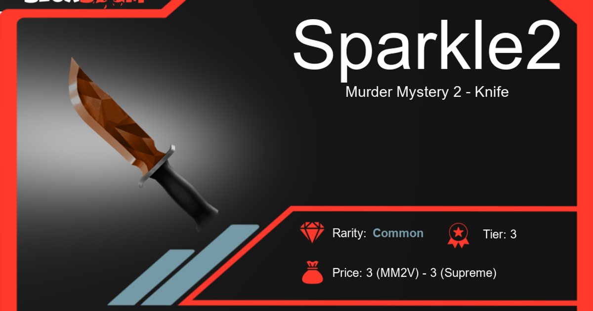 Sparkle2: A Common Knife in MM2 with a Unique Sparkly Design
