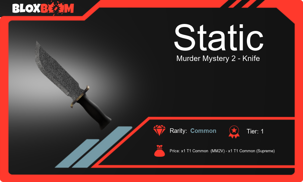 Unlock the Timeless Elegance of Static Knife in Roblox MM2! Classic ...