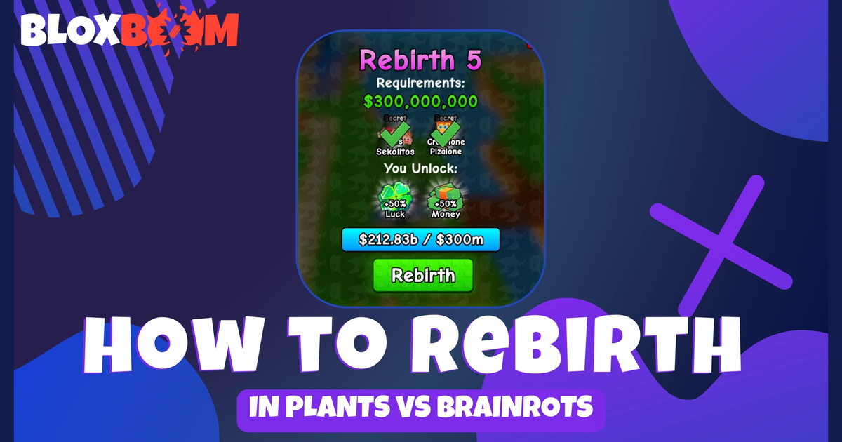Plants vs Brainrots: Complete Rebirth Guide (2025)