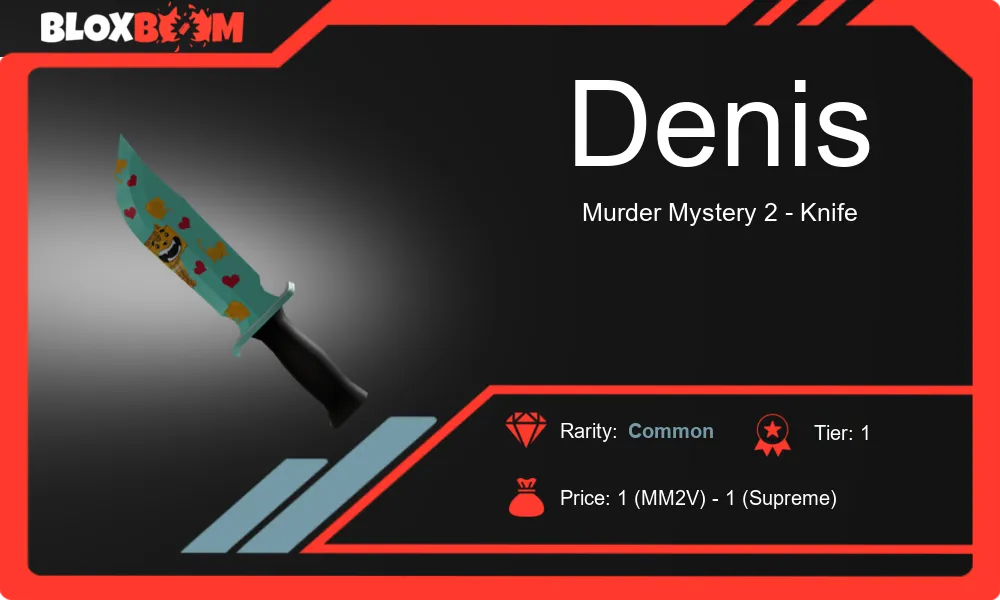 DENIS KNIFE in MM2: Your Ultimate Guide – Value, Trading, and How to ...