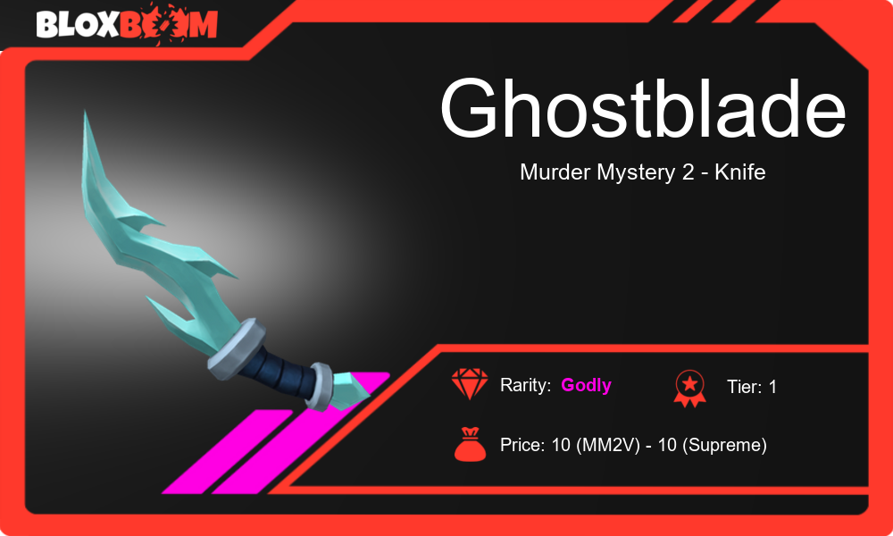 Ghostblade: A Rare and Valuable Knife in Roblox Mystery Murder 2