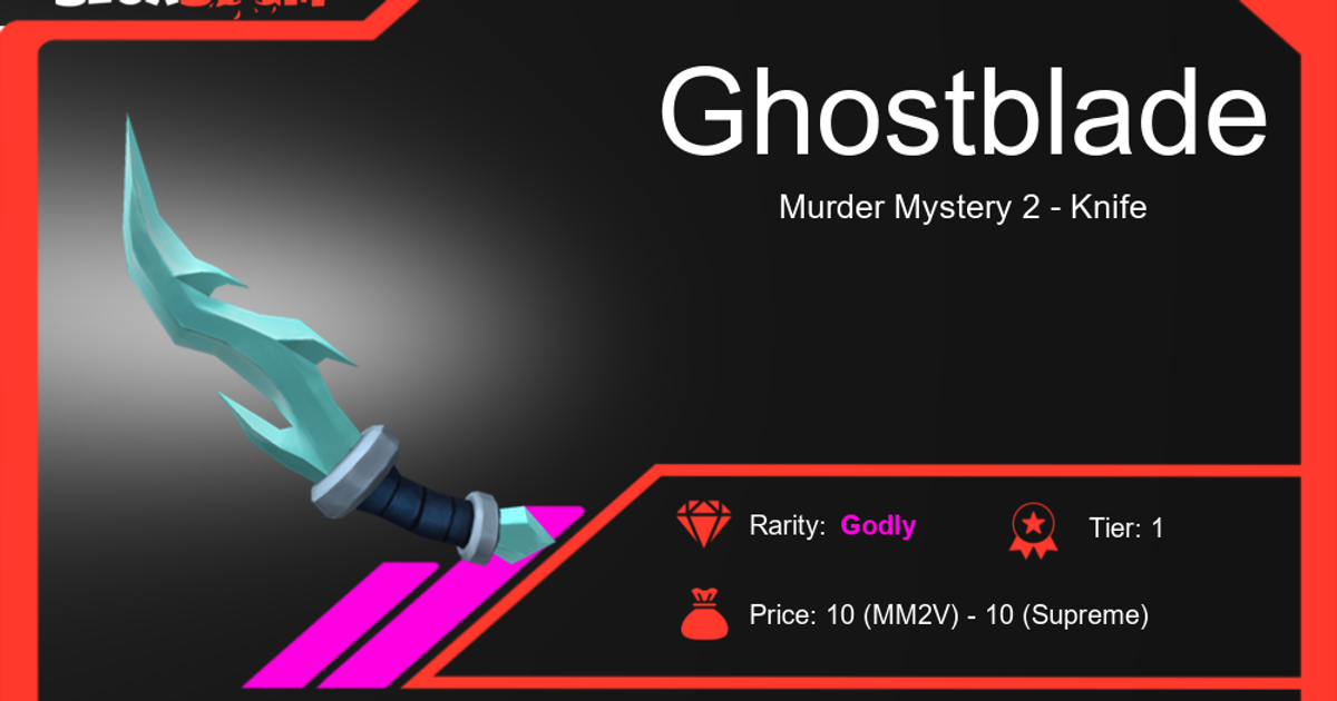 Ghostblade: A Rare and Valuable Knife in Roblox Mystery Murder 2