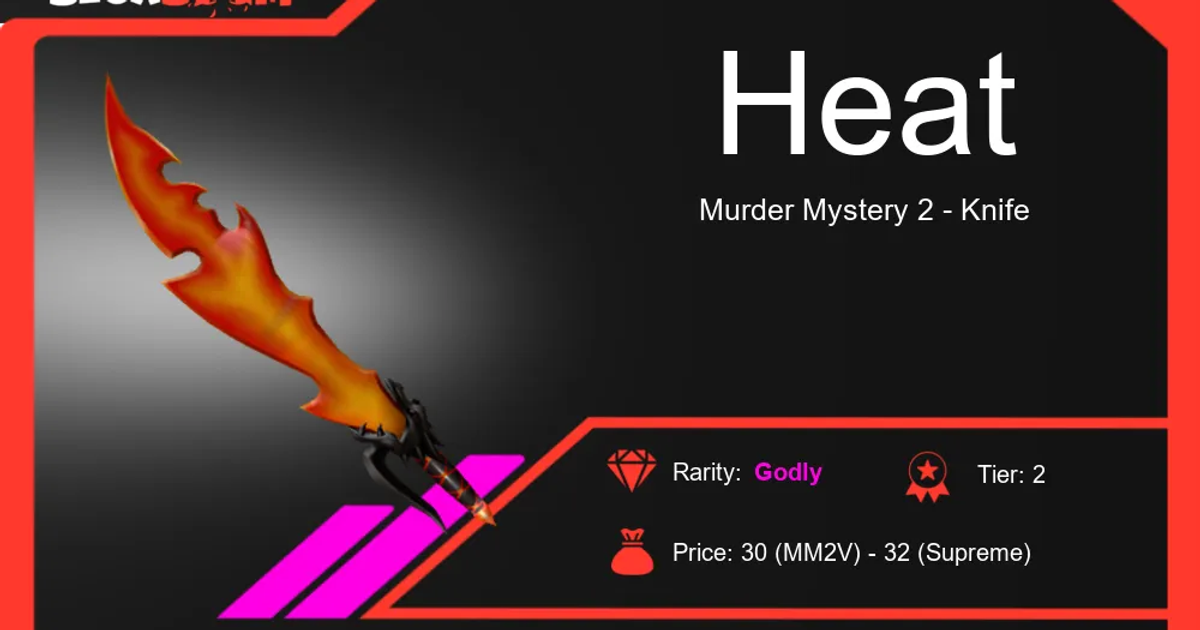 Heat MM2: A Valuable Godly Knife in Roblox Murder Mystery 2