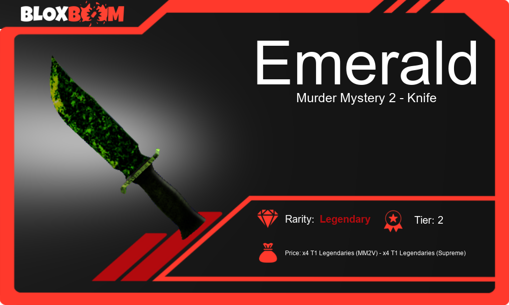 Emerald MM2: A Legendary Knife in Roblox's Murder Mystery 2