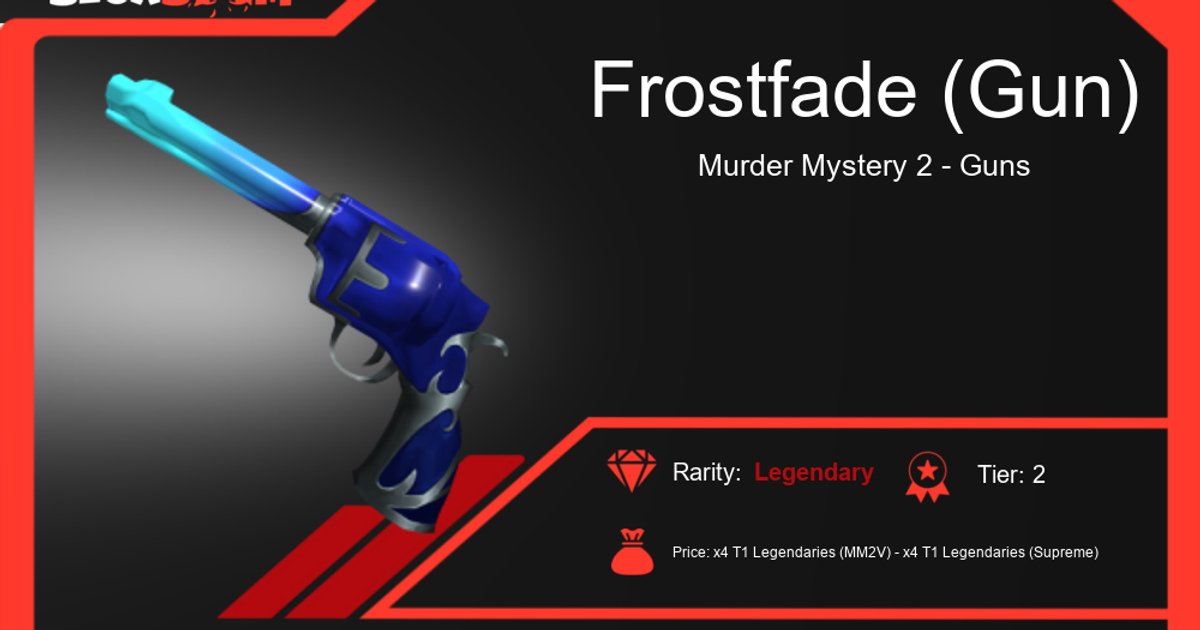 Frostfade Gun MM2: Get the Legendary Gun on Bloxboom!
