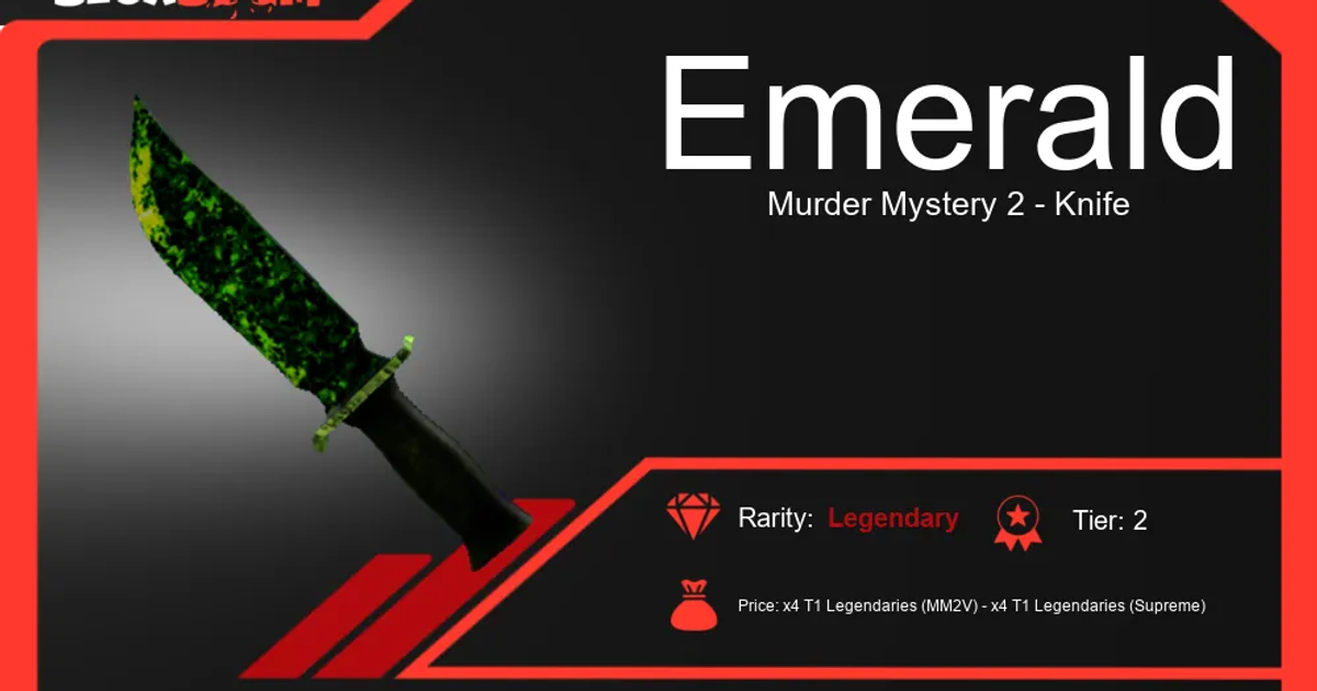 Emerald MM2: A Legendary Knife in Roblox's Murder Mystery 2