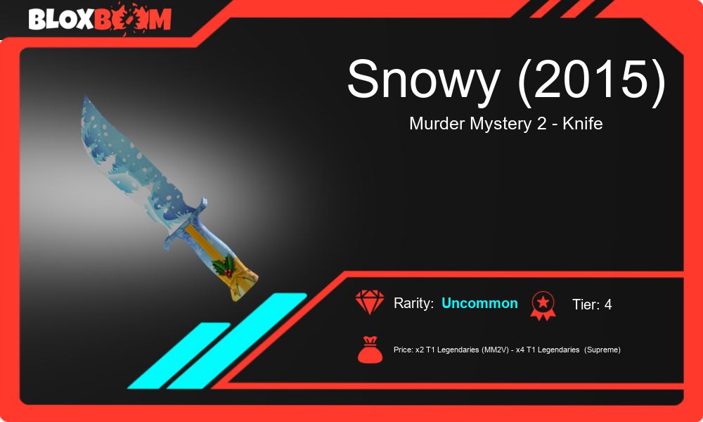 Snowy 2015 Knife in MM2! ️ How to Get this Winter Wonder Weapon? 🎁 ...
