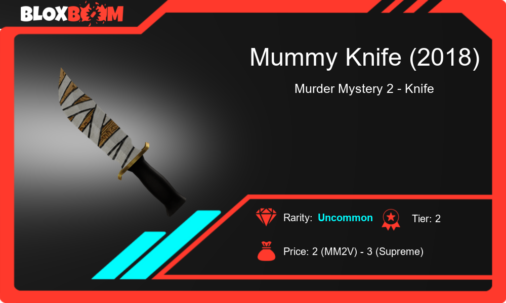Mummy Knife (2018) in Murder Mystery 2! 🎮 Unbox the Spooky Weapon Now!