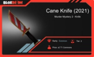 Cane Knife 2021 In MM2 A Common Weapon With Golden Charm Cane Knife 2021 In MM2 A Common Weapon With Golden Charm