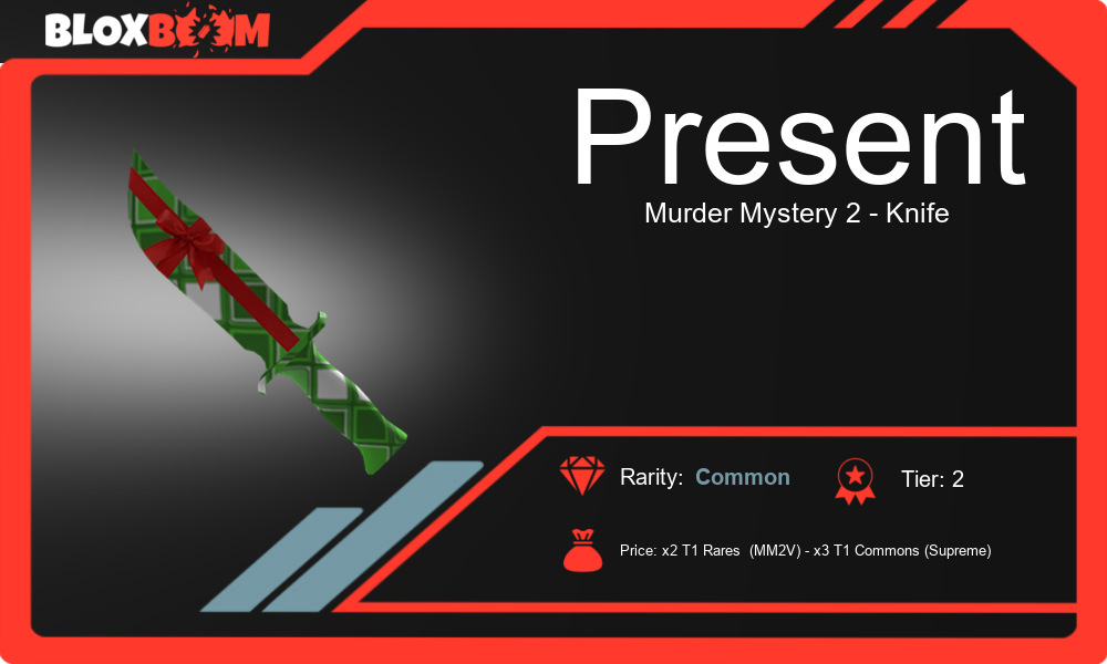 🎁 Get the Christmas Present Knife in Roblox Murder Mystery 2! 🎄🔪