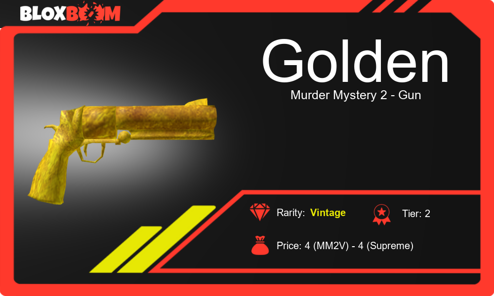 Golden MM2 Gun: Is It Really Worth It? Check it Now on Bloxboom!