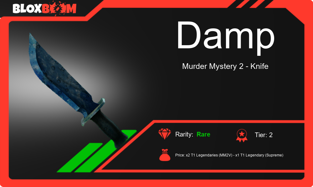 Unravel the Mystique: Damp Knife in Roblox Murder Mystery 2 - Crafting ...