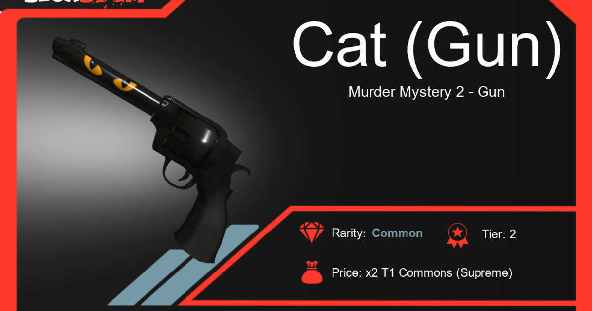 Cat MM2 Gun - Get it on Bloxboom it's Meowfastic!