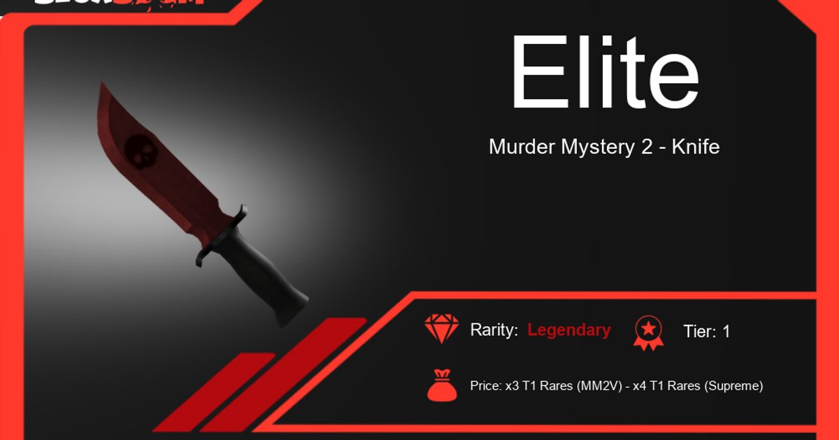 MM2 Elite Knife: How to Snag This Legendary Weapon in Roblox Murder ...