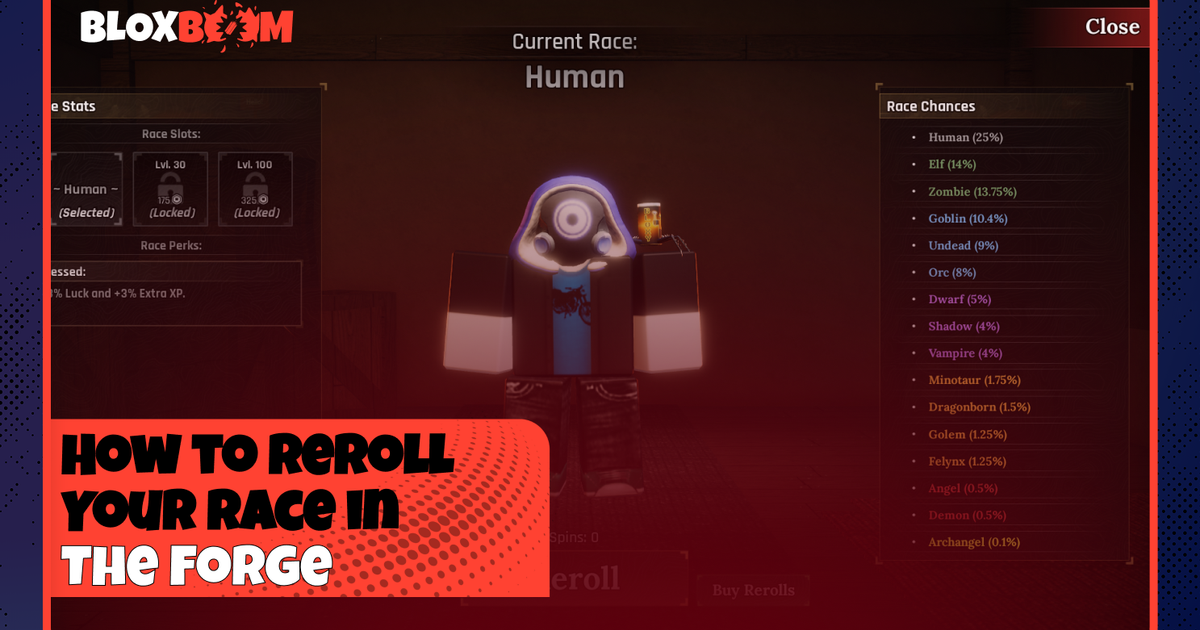 How to Reroll Your Race in The Forge