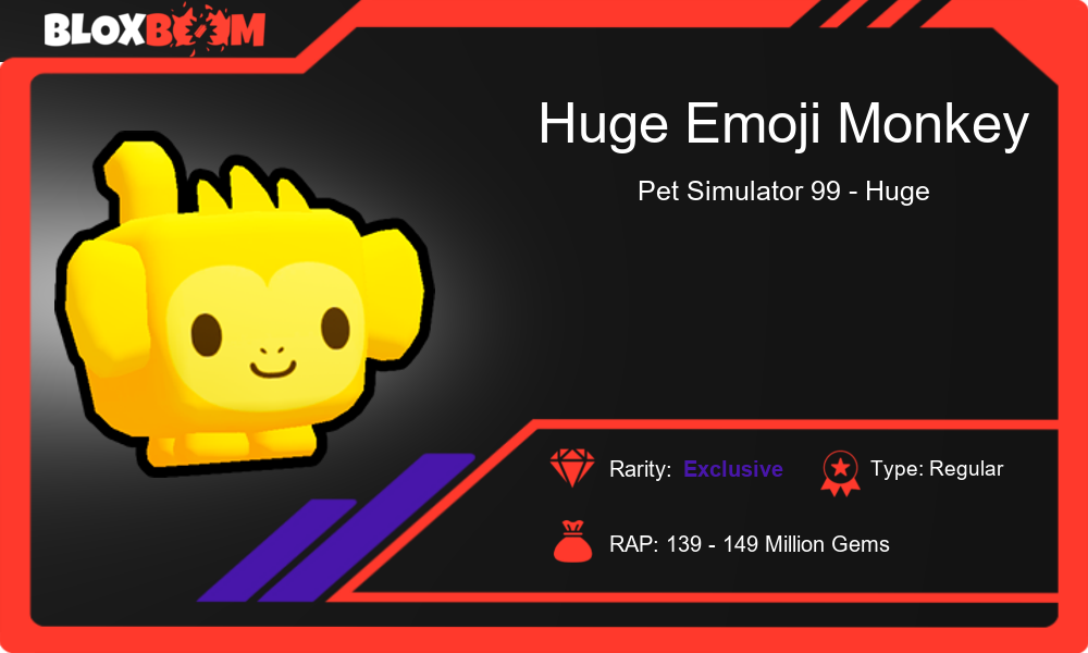 Unlocking the Power: All About the Huge Emoji Monkey in Pet Simulator 99