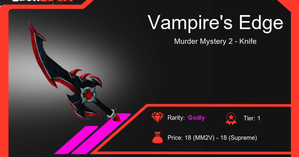 Vampire's Edge MM2: Complete 2025 Guide to Value, Trading & Rarity