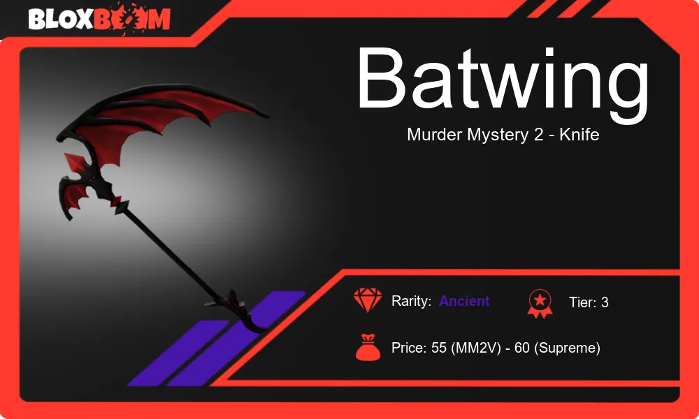 Batwing MM2: Complete 2025 Guide to the Most Valuable Ancient Knife