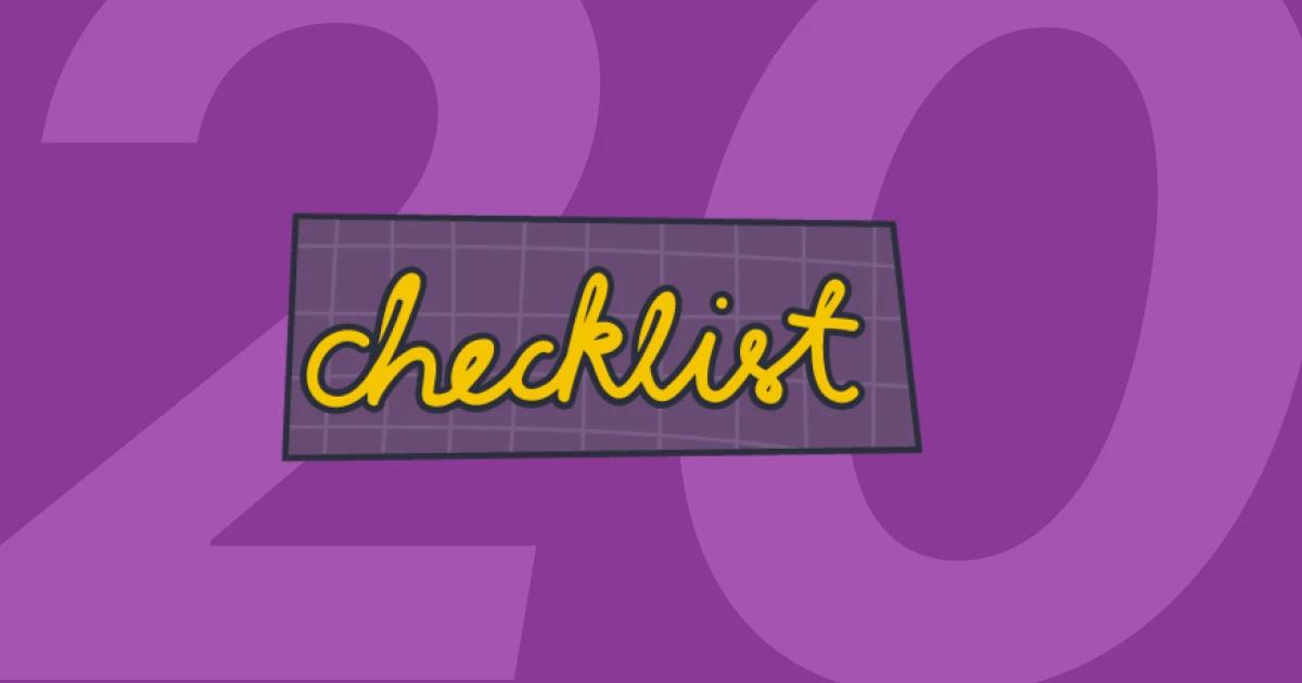 The 20-Point Checklist for Planning a Virtual Event