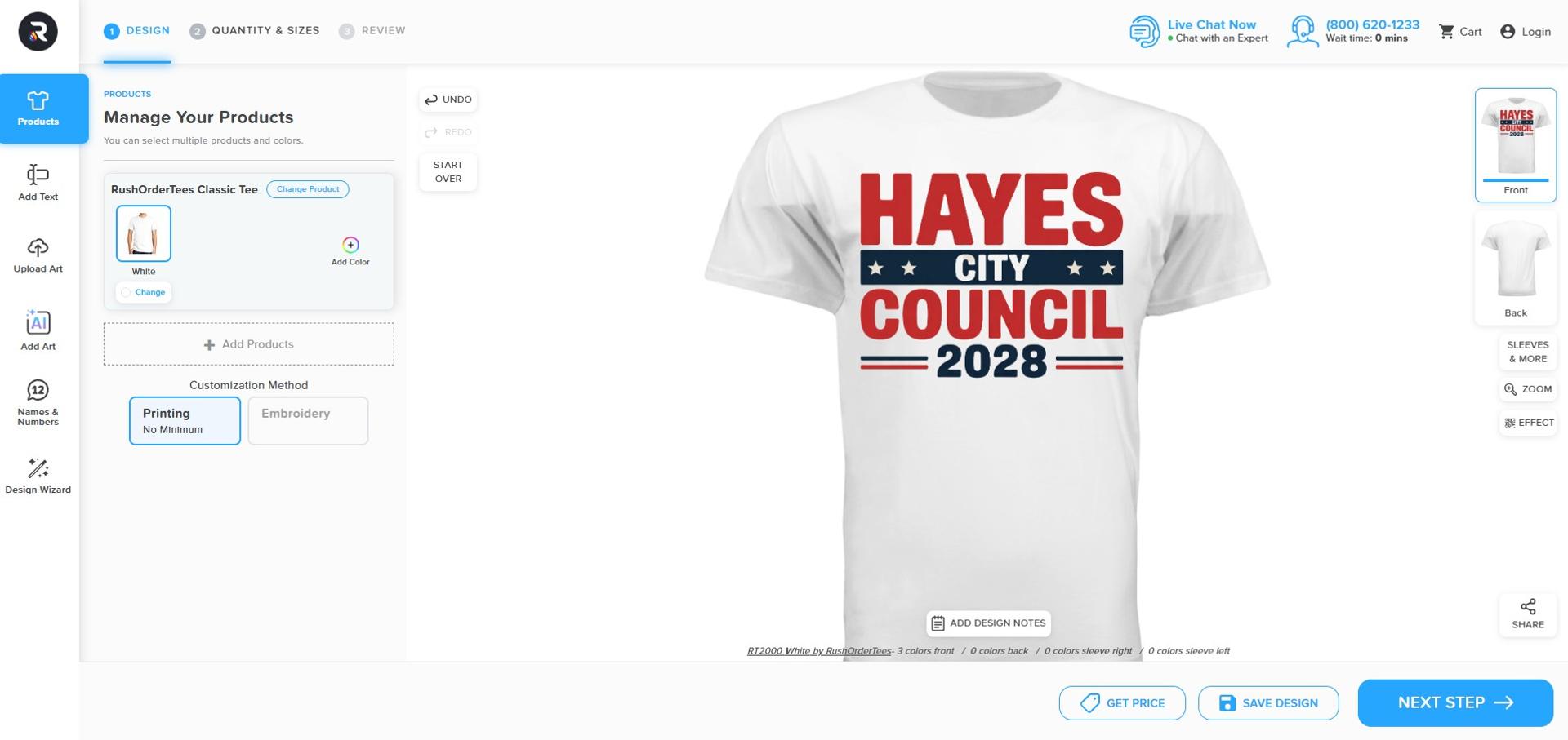 Custom Political T-Shirts | Design Election Shirts Online