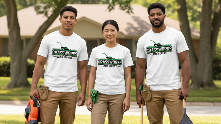 Custom Landscaping Uniforms | Design Lawn Care Shirts Online