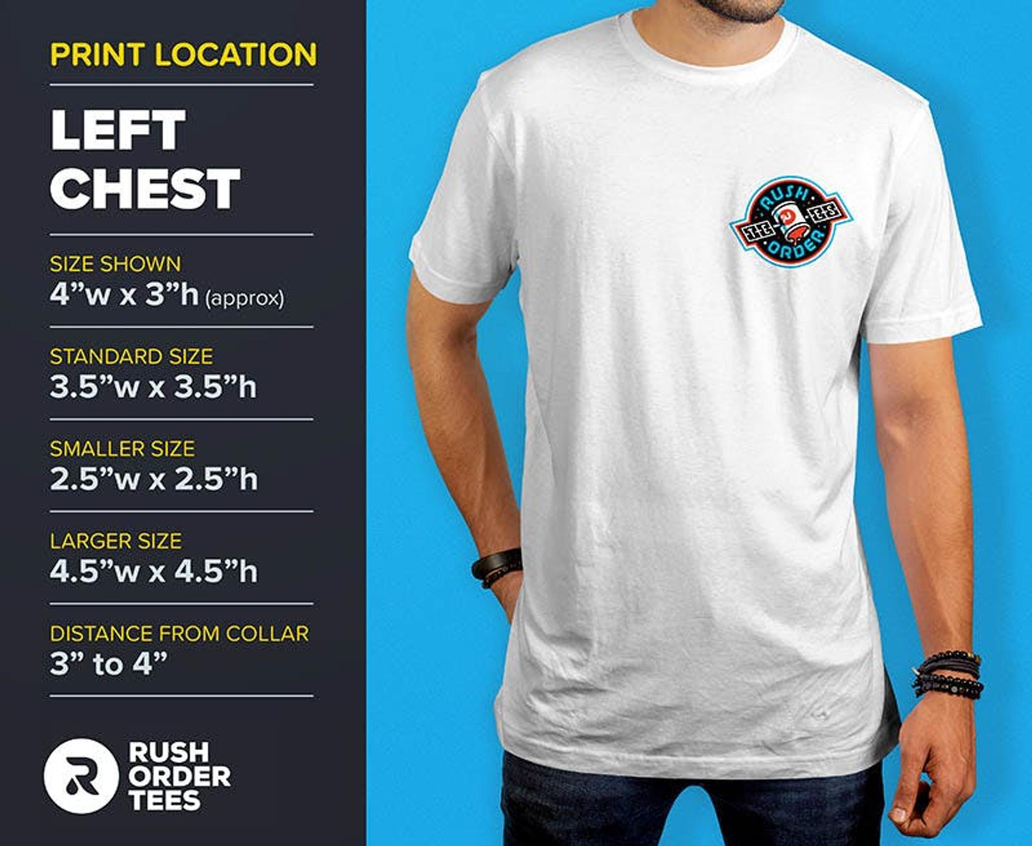 Logo Placement Guide: Top 8 T-Shirt Print Locations