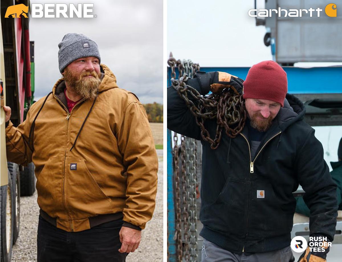 Carhartt vs Berne: Which Brand Delivers More For Custom Workwear?