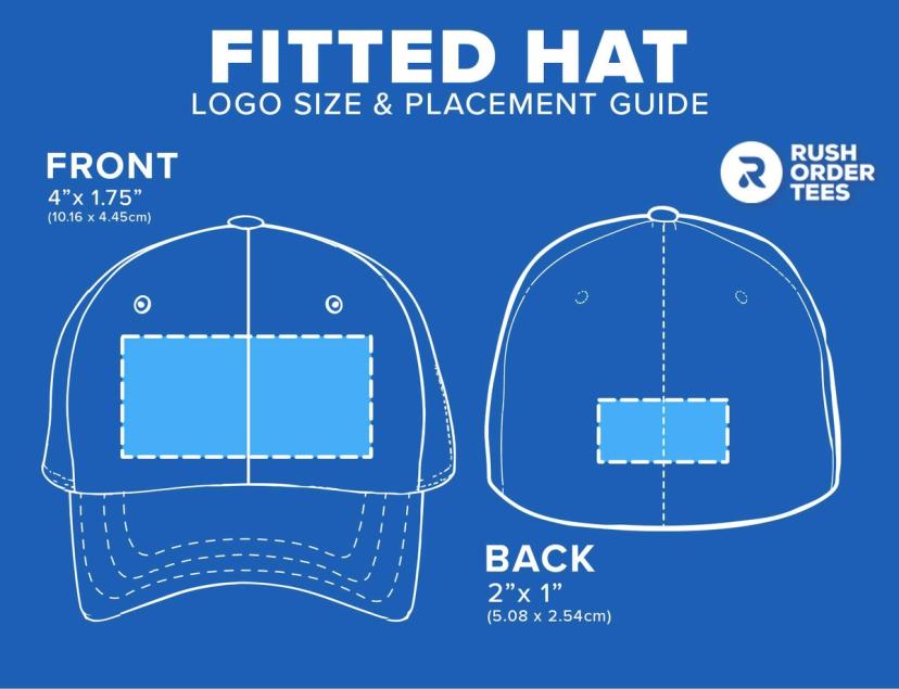 Hat Logo Size & Placement Guide - RushOrderTees