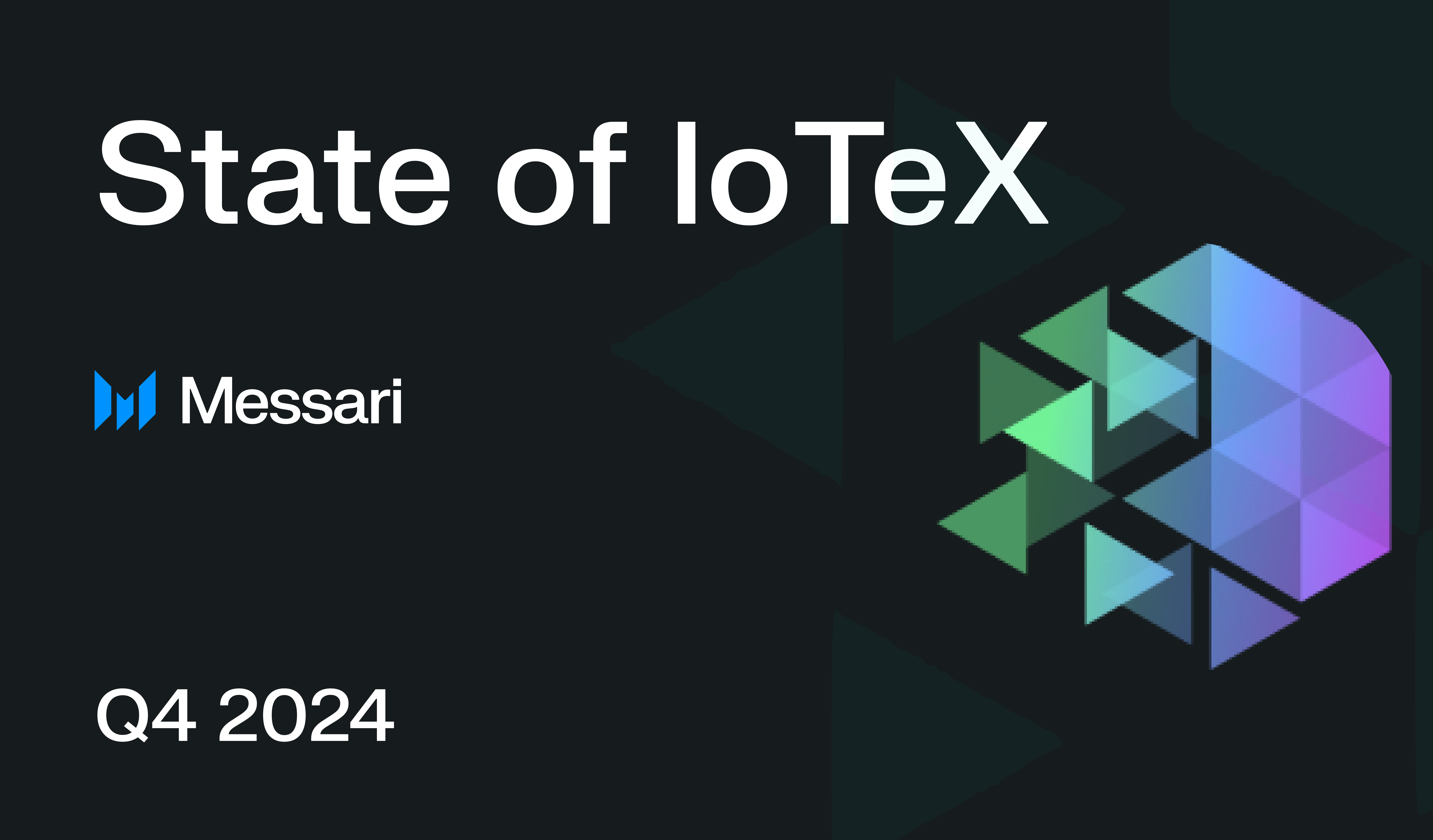 State of IoTeX Q4 2024 | Messari