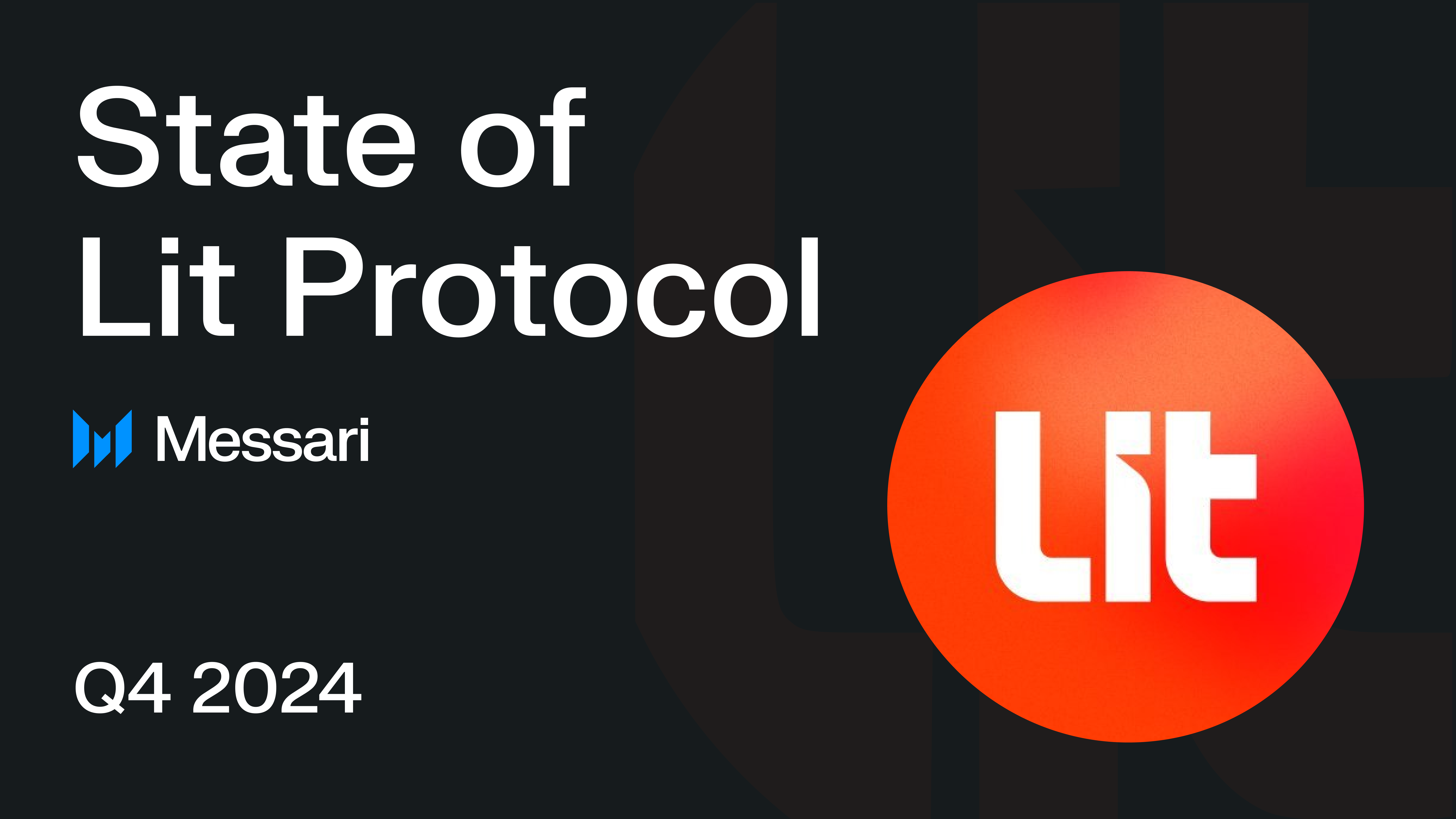 State of Lit Protocol Q4 2024 | Messari