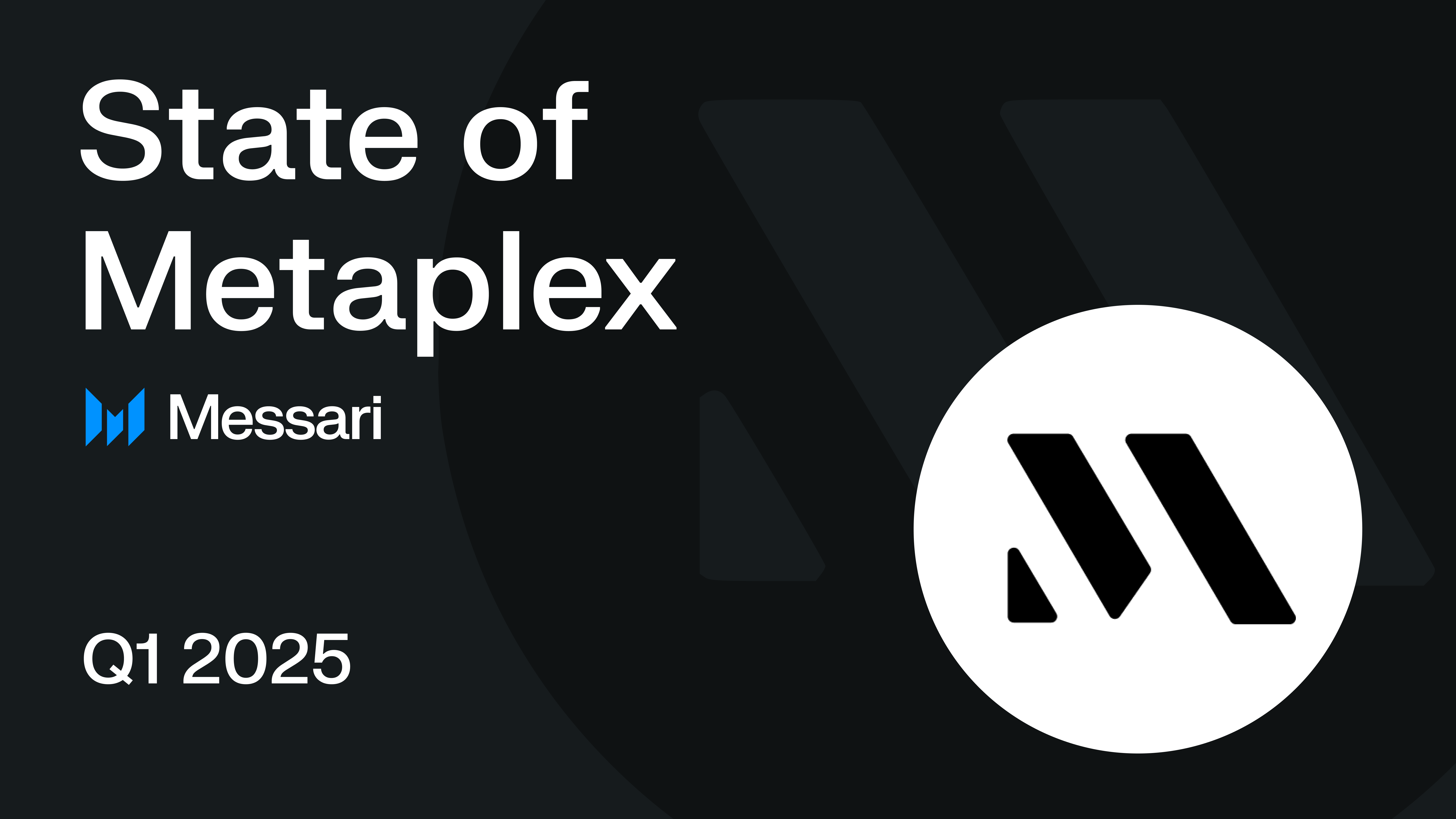 State of Metaplex Q1 2025 | Messari