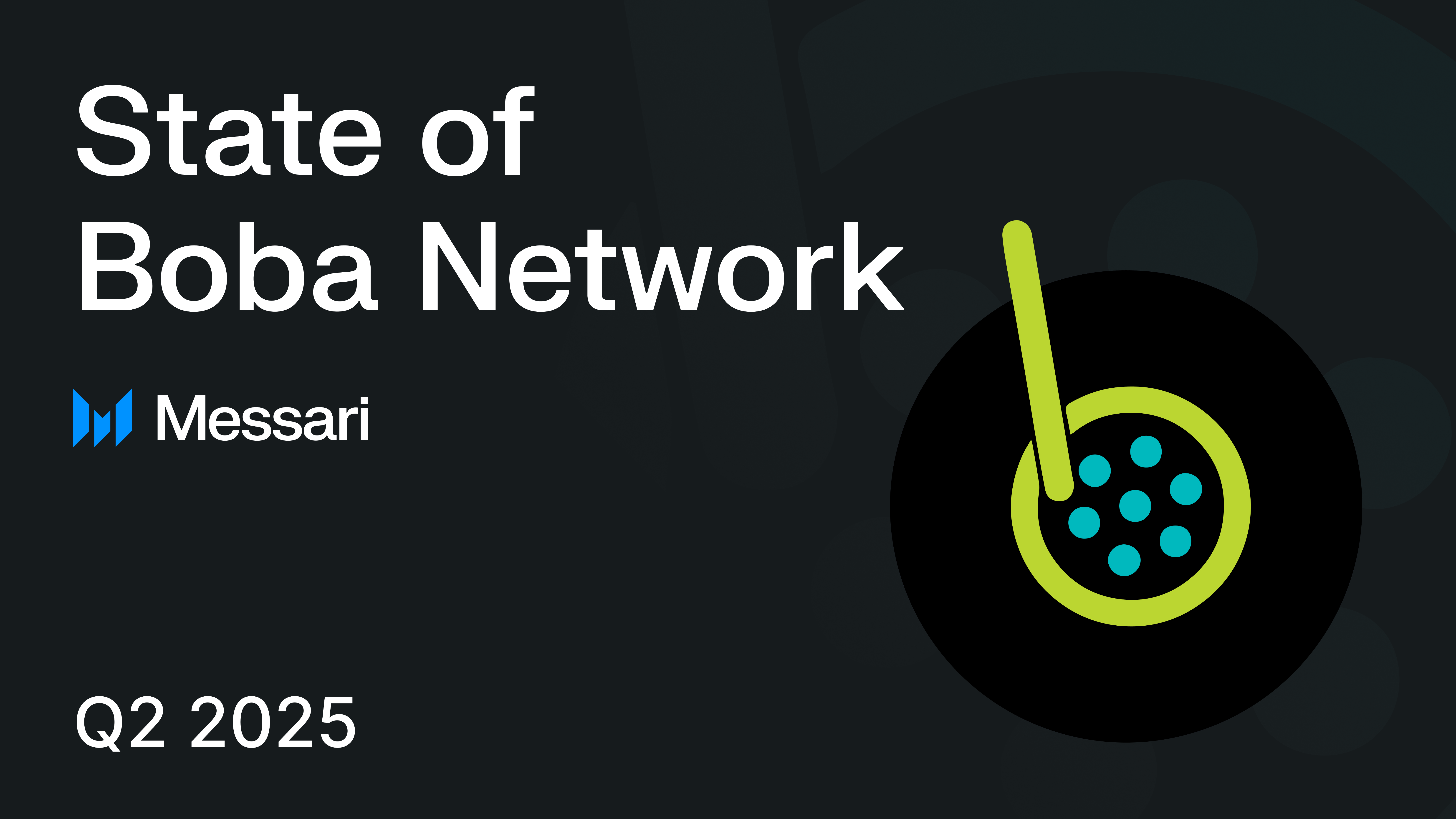 State of Boba Network Q2 2025 | Messari