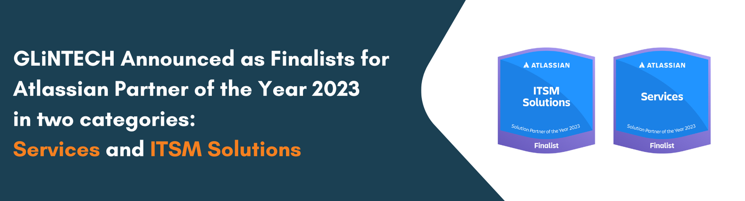 GLiNTECH a Finalist for Atlassian Partner of the Year 2023.