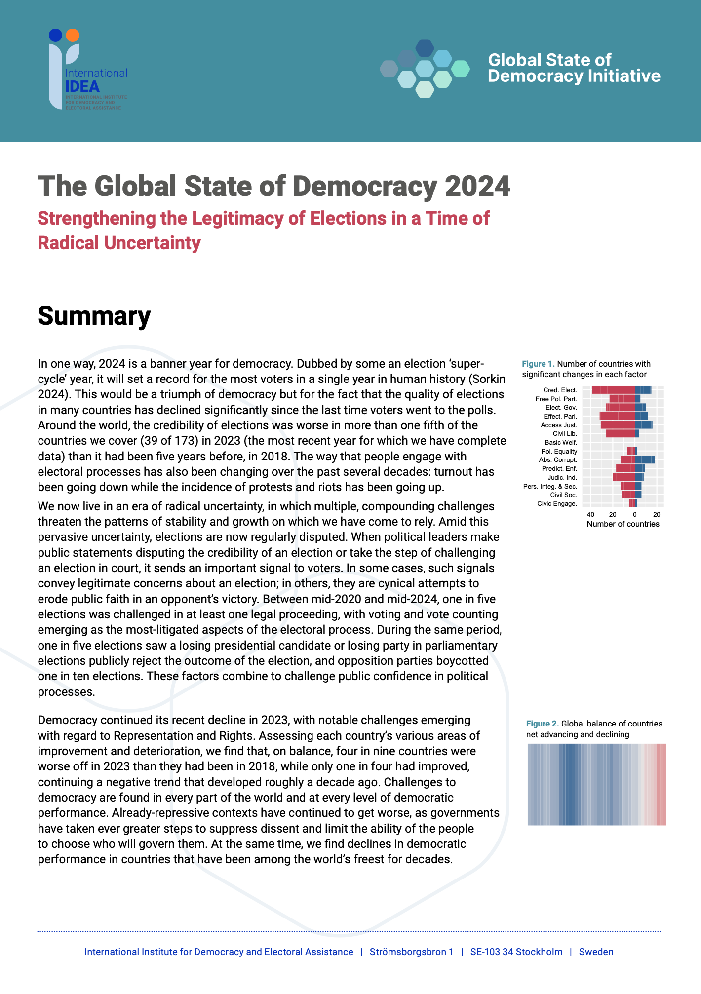The Global State of Democracy 2024