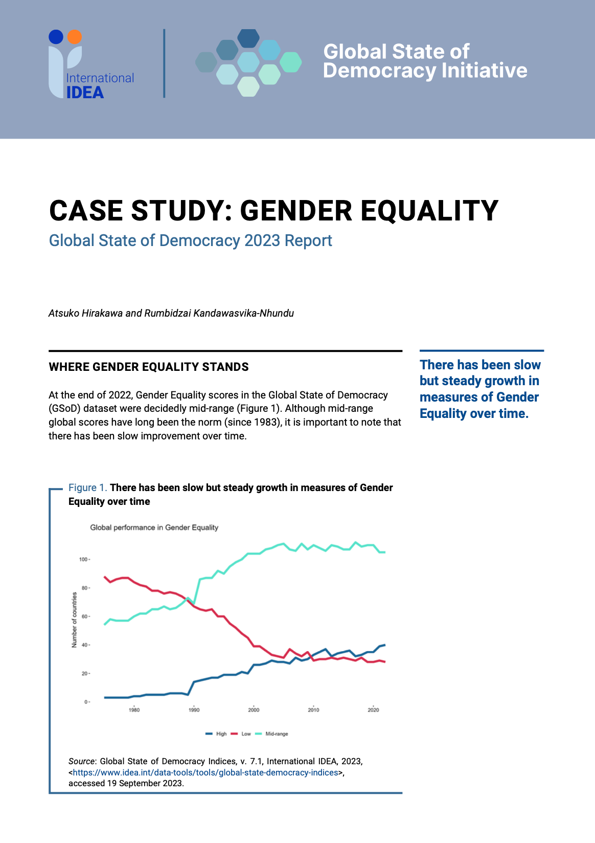 Gender Equality – Global Patterns – The Global State of Democracy 2023