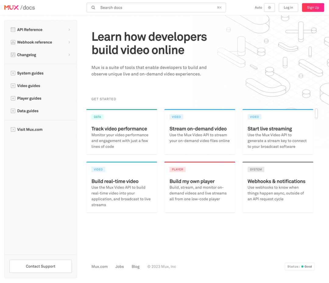 The building blocks of great docs | Mux
