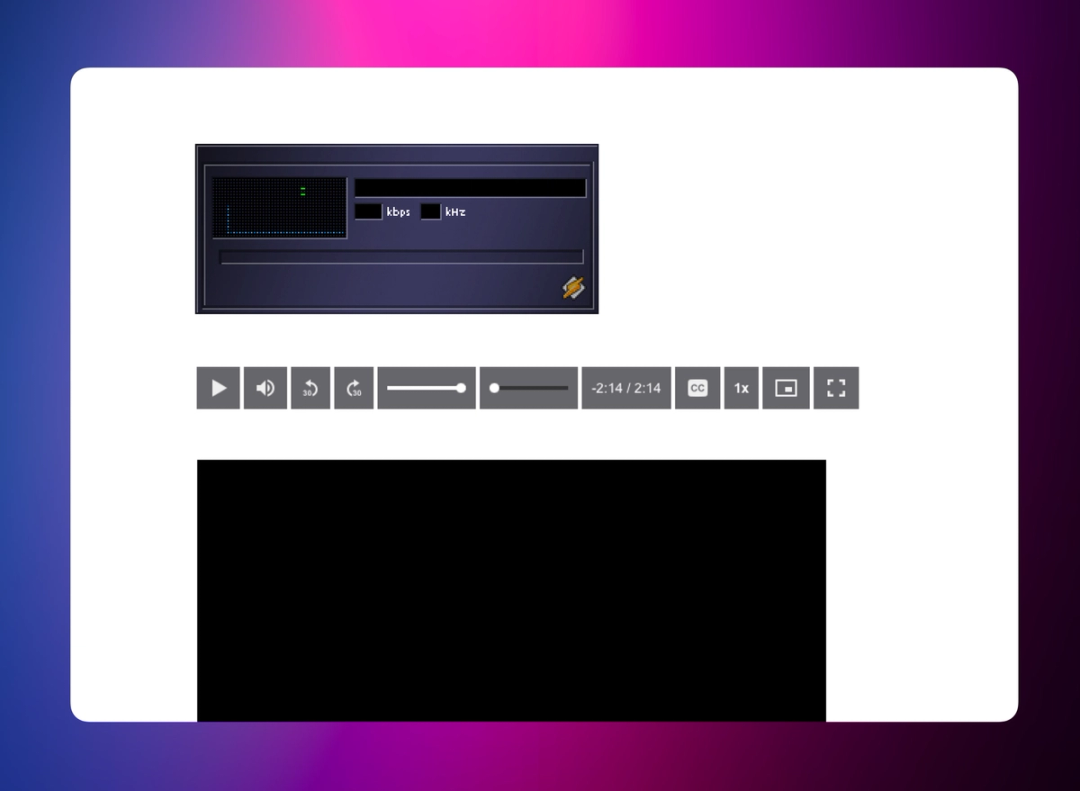 Winamp player: now with web components | Mux