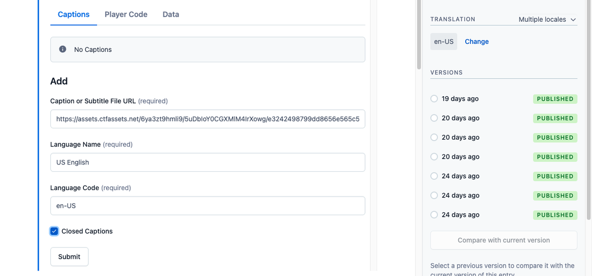Manage captions and get production-ready Mux Player code in the latest ...